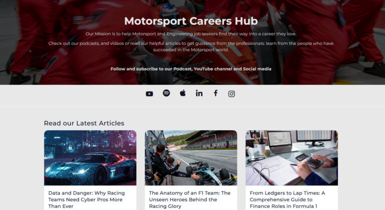 How to Get a Motorsport Job - DRIVER61